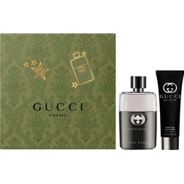 Gucci Guilty Homme Duft-, Duftset (Eau de Toilette 50ml+Showergel 50ml), Herren, aromatisch