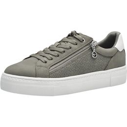 Tamaris Sneaker, Lederoptik, Reißverschluss, für Damen, grau, 39