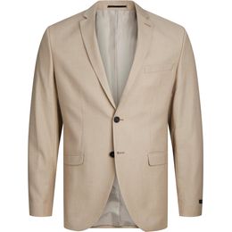 Jack & Jones JACK & JONES Sakko, Reverskragen, Paspeltasche, für Herren, beige, 46