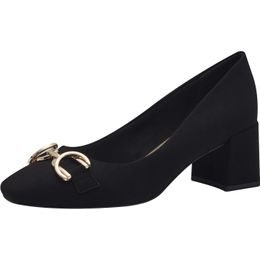 Marco Tozzi® Pumps, Blockabsatz, Schmuck-Detail, für Damen, schwarz, 38