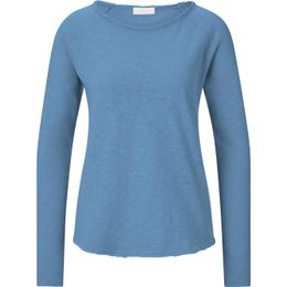 Rich & Royal rich&royal Langarmshirt, Rundhals, für Damen, blau, L