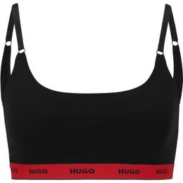 Hugo Stripe Bustier, 2er-Pack, bügellos, für Damen, schwarz, XXL
