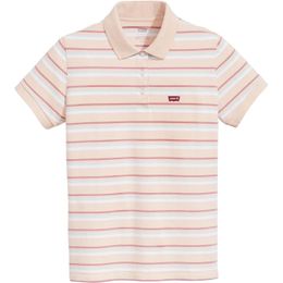 Levi's Levi's® Poloshirt, Streifen, Logo-Aufnäher, für Damen, orange, XS