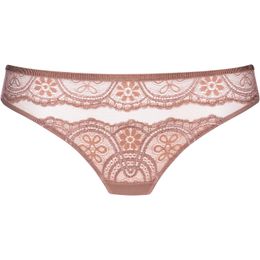 Mey Stunning Mini-Slip, Spitze, Tüll-Einsatz, für Damen, braun, 44