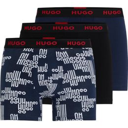 Hugo Pants, 3er-Pack, Logo-Bund, für Herren, blau, L