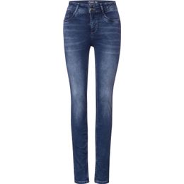 Street One Jeans, Slim-Fit, High-Waist, für Damen, blau, 27/30