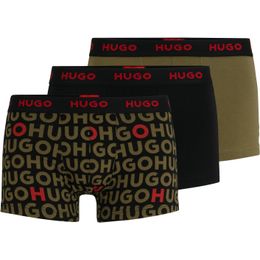 Hugo Pants, Logo-Bund, 3er-Pack, für Herren, schwarz, M