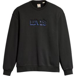 Levi's Levi's® Sweatshirt, Baumwolle, Logo-Stickerei, für Herren, schwarz, S