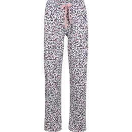 Calida Favourite Dreams Schlafanzughose, Baumwolle, floral, für Damen, weiß, S
