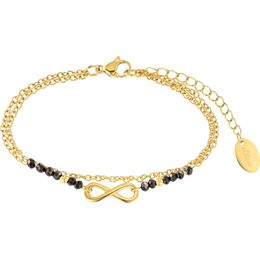 s.Oliver Damen Armband, Edelstahl, gold, 20