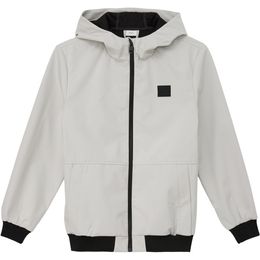 s.Oliver Softshelljacke, Kapuze, Rippbündchen, für Kinder, weiß, M