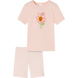 Schiesser Natural Love Shorty, Baumwolle, Print-Motiv, für Kinder, rosa, 104