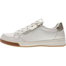 Ara® Sneaker, Reißverschluss, Leder, für Damen, weiß, 38.5