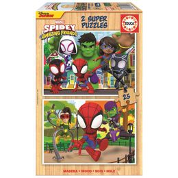 Educa 2x25 Spidey & His Amazing Friends Wood