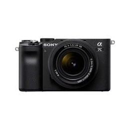 Alpha 7C (ILCE-7CL) KIT, Digitalkamera schwarz, inkl. Sony FE 28-60 mm F4-5.6 Zoomobjektiv (SEL2860) Bildsensor: 24,2 Megapixel max. Bildgröße: 6000 x 3376 Pixel Iso-Werte: 50-204800 Bildsensorgröße: 35,6 x 23,8 mm