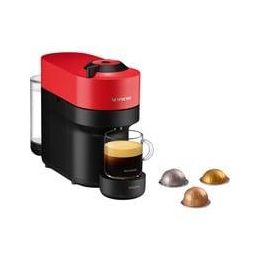 Krups Nespresso Vertuo Pop Spicy Red XN9205, Kapselmaschine schwarz/dunkelrot Kapazität: 0,56 Liter Verbrauch: 1.500 Watt (Betrieb) System: Nespresso Vertuo Abmessungen: 135 x 250 x 426 mm