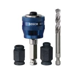 Bosch Power-Change Adapter 3/8" 9,5mm schwarz Materialeignung: Mehrzweck Werkzeugaufnahme: 9,5mm (3/8") Sechskant-Aufnahmeschaft, Standard-Bohrfutter, Schnellspann-Bohrfutter Aufsatz-Typ: Aufnahmewerkzeug für Lochsäge Geeignet für: Bohrmaschine, Schrauber
