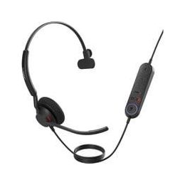 Jabra Engage 40 Link, Headset schwarz, Mono, MS, USB-A Kopfhörertyp: On-Ear Kopfbügelhörer Geeignet für: PC-Systeme Kabel-Verbindung: 1x USB 2.0