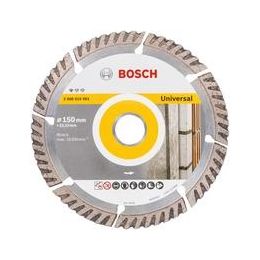 Bosch Diamanttrennscheibe Standard for Universal, Ø 150mm Bohrung 22,23mm Materialeignung: Beton, Mauerwerk, Mörtel, Stein Durchmesser: 150 mm Bohrung: 22,23 mm