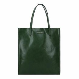 The Bridge Mirra Shopper Tasche Leder 33 cm smeraldo