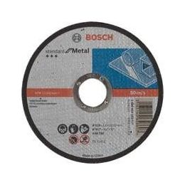 Bosch Trennscheibe Standard for Metal, Ø 115mm Bohrung 22,23mm, A 60 T BF, gerade Materialeignung: Aluminium, Gusseisen, Kupfer, Metall, Stahl Durchmesser: 115 mm Bohrung: 22,23 mm