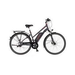 FISCHER BIKE Viator 1.0 Damen, Pedelec anthrazit, 44 cm Rahmen, 28" Typ: Trekking Laufradgröße: 28 " Gänge: 8 Schaltungsart: Kettenschaltung