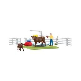 Schleich Farm World Kuh Waschstation, Spielfigur