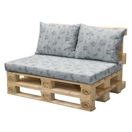 HTI-Living Palettenkissen - Set Grau