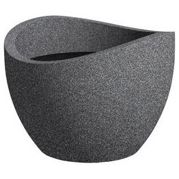 Scheurich Übertopf Wave Globe Bowl Ø 40 x 29,7 cm schwarz granit