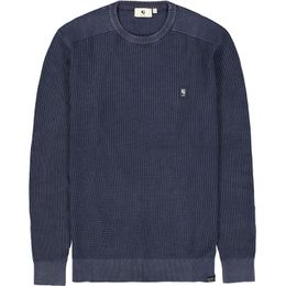 Garcia Pullover, Baumwolle, Logo-Patch, für Herren, blau, XXL