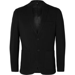 Selected Sakko, Reverskragen, Slim Fit, für Herren, schwarz, 54