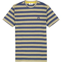 Garcia T-Shirt, Rundhals, Logo-Patch, für Herren, blau, M