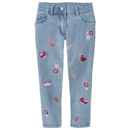Topolino Mädchen Skinny-Jeans mit Stickereien