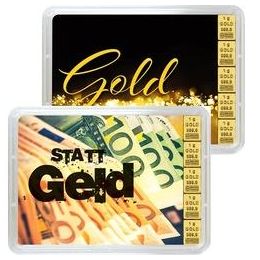5 x 1 g Gold Geschenkkarte Gold statt Geld