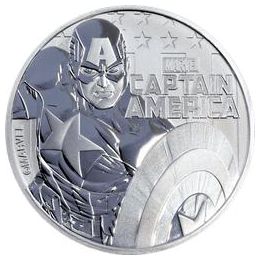 1 Unze Silber Marvel Captain America 2019 (differenzbesteuert)