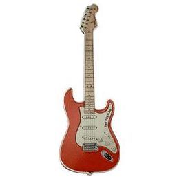 1 Unze Silber Fender Stratocaster Fiesta Red 2022 - Polierte Platte