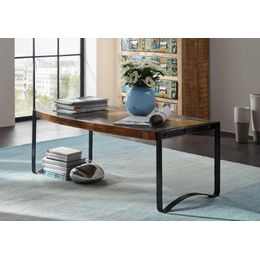 Couchtisch Altholz 120x60x45 mehrfarbig lackiert INDUSTRIAL #47