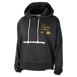 Los Angeles Lakers Standard Issue Nike Dri-FIT NBA-Hoodie für Damen - Schwarz