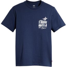 Levi's Levi's® T-Shirt, Rundhalsausschnitt, für Herren, blau, XL
