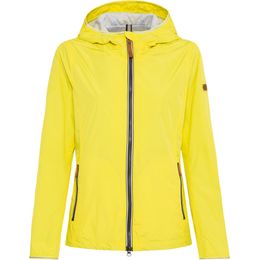 Camel Active Übergangsjacke, Kapuze, Reißverschlusstaschen, für Damen, gelb, 46