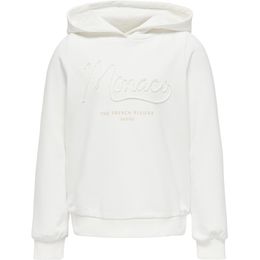 Only® Hoodie, Stickerei, Rippbündchen, für Kinder, weiß, 158/164