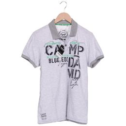 CAMP DAVID Herren Poloshirt, grau