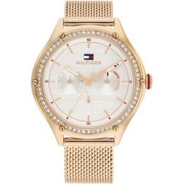 Multifunktionsuhr Tommy Hilfiger "CLASSIC, 1782653" Armbanduhren rosegold (roségoldfarben) Damen Quarzuhren