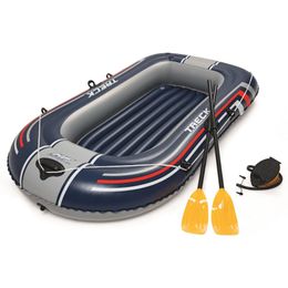 Schlauchboot Bestway "Hydro-Force Schlauchboot-Set Treck X1" Kleinboote blau, grau, rot, weiß Wasserspielzeug