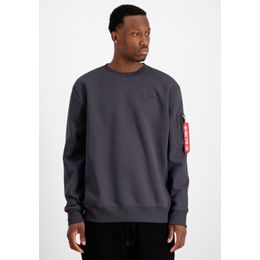 Sweater Alpha Industries "ALPHA Men - Sweatshirts X-Fit Label Sweater" Gr. S, grau (vintage grey) Herren Sweatshirts