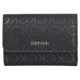 Geldbörse Calvin Klein "CK MUST SMALL TRIFOLD_EPI MONO" schwarz (black epi mono) Kleinlederwaren Geldbörsen