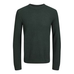 Jack & Jones PlusSize Stillpullover JACK & JONES PLUSSIZE "JORBRODY KNIT CREW NECK BF PLS" Gr. 4XL, grün (magical forest) Herren Pullover Rundhalspullover