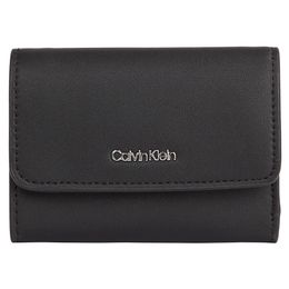 Geldbörse Calvin Klein "CK MUST SMALL TRIFOLD" schwarz (ck black) Kleinlederwaren Geldbörsen