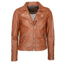 Lederjacke Mustang "31019198" Gr. L, braun (cognac) Damen Jacken