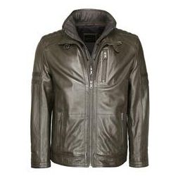 Bikerjacke JCC "63535" Gr. 54, grün Herren Jacken